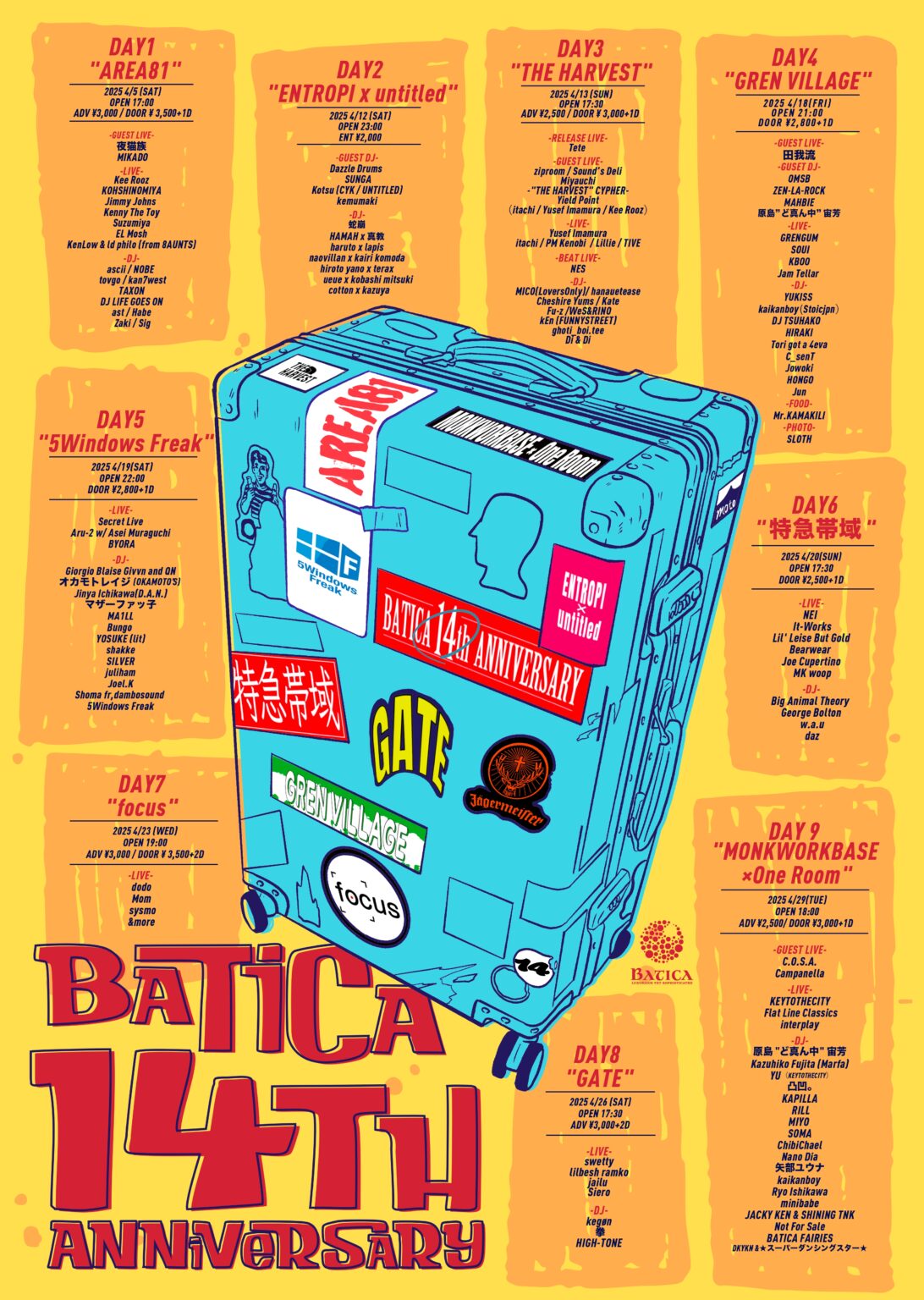 EBISU BATICA | Tokyo» Blog Archive » EBISU BATICA 14周年記念興行