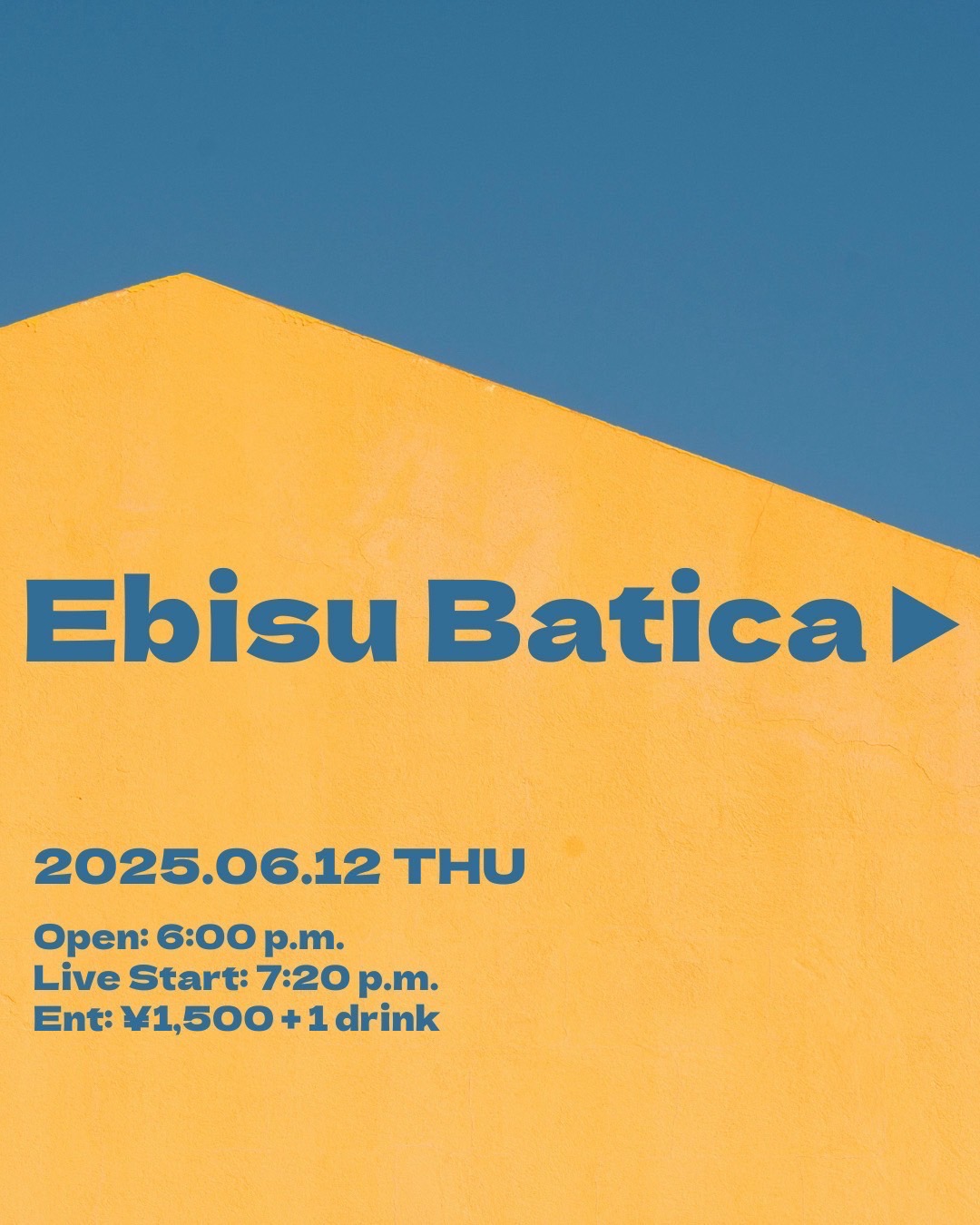 EBISU BATICA | Tokyo» Blog Archive2025.11.1のイベント